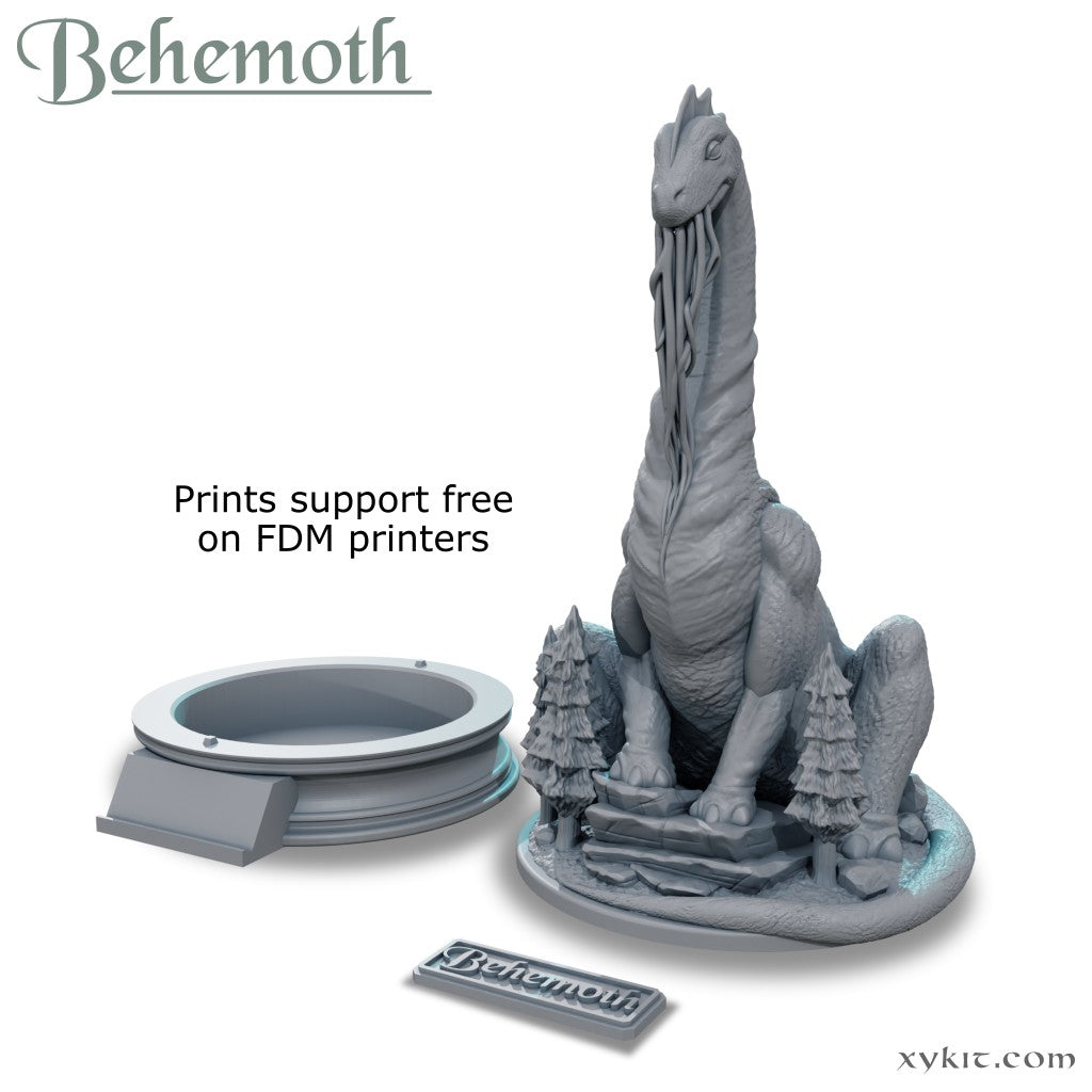 Behemoth Dinosaur Brontosaurus "The Gentle Giant" - 3D print files – Xykit