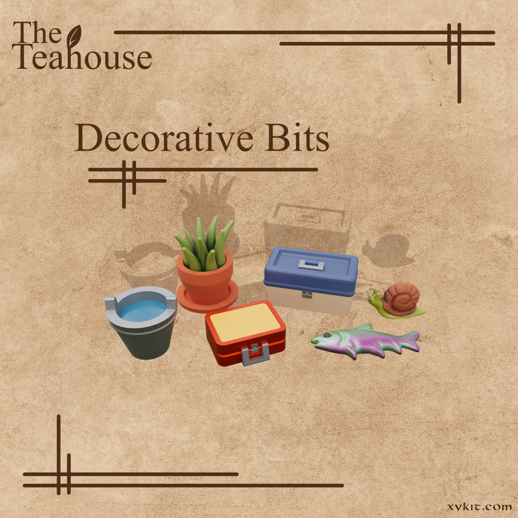 Tea Crane Decorative Bits - 3D Print Files – Xykit