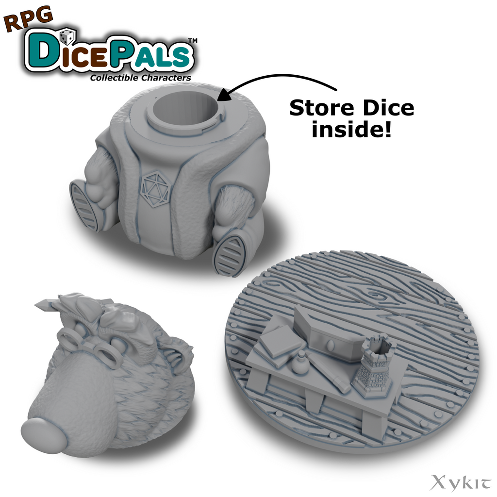 Herman RPG Dice Pal - 3D Print File – Xykit