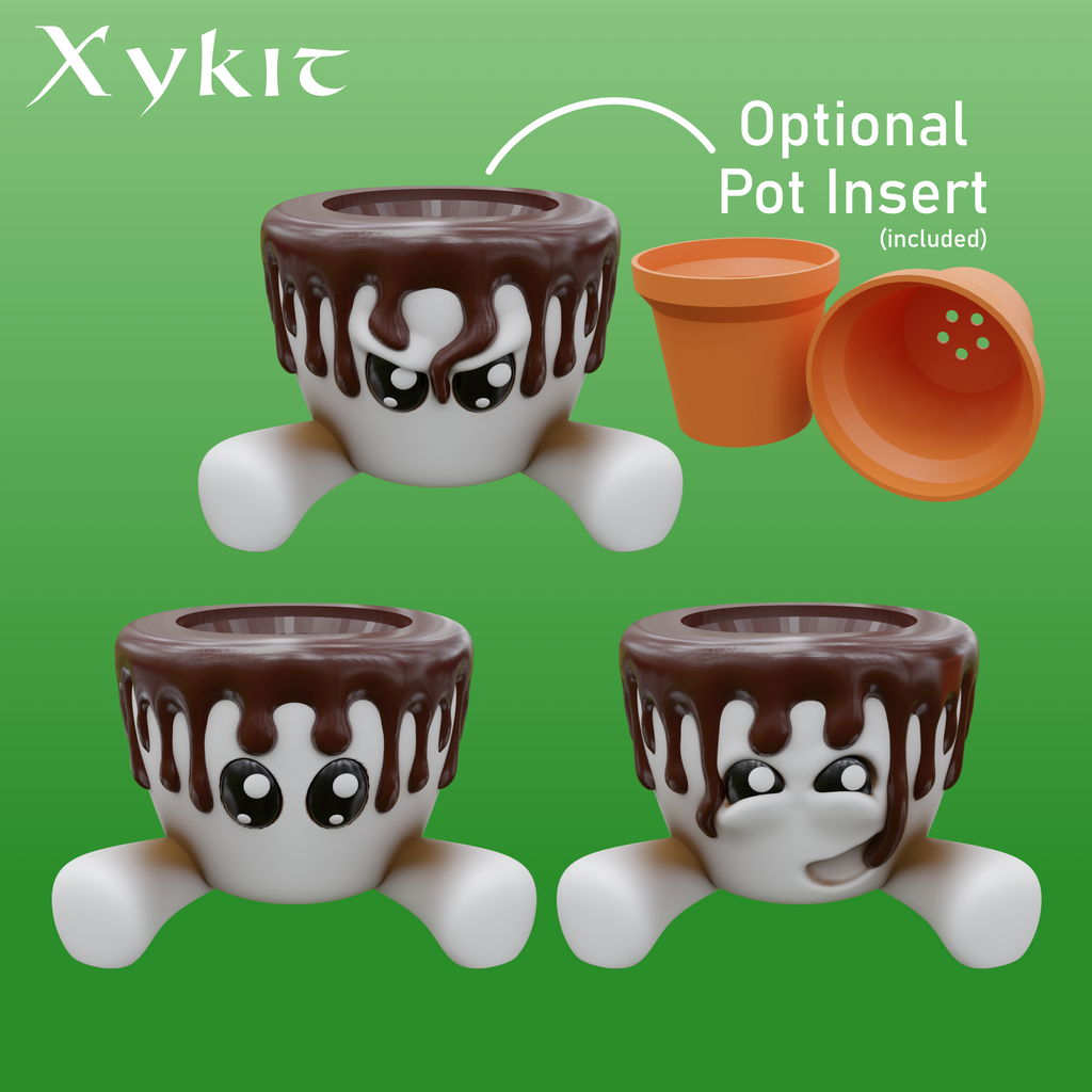 14 Pack Cute Planters & Fake Plants Bundle - 3D printing files – Xykit
