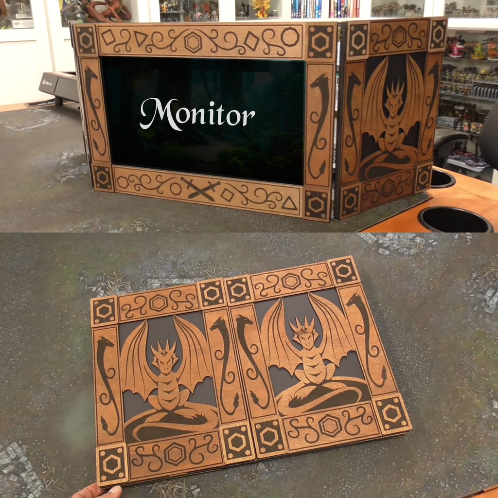 Laser Cut DM Screen - Fantasy & Sci-Fi (SVG Files) – Xykit