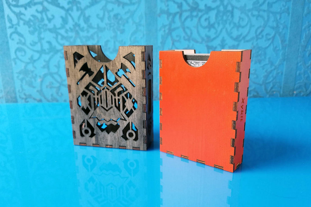 Laser Cut - Dwarf Deck Box - Sleeved and Un-sleeved - Vector Files (Di ...