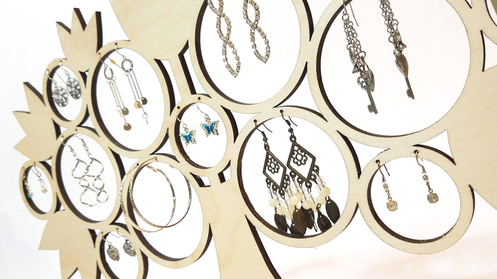 Laser Cut - Earring Holder Tree Large - (Digital Download) – Xykit