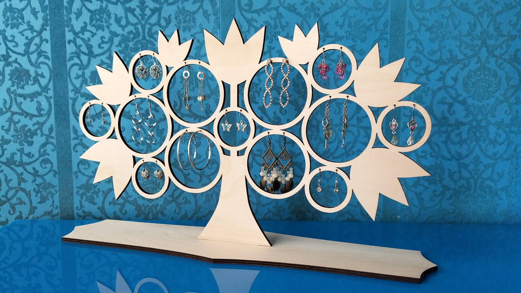 Laser Cut - Earring Holder Tree Large - (Digital Download) – Xykit