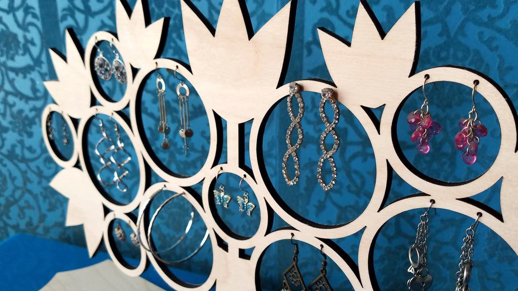Laser Cut - Earring Holder Tree Large - (Digital Download) – Xykit