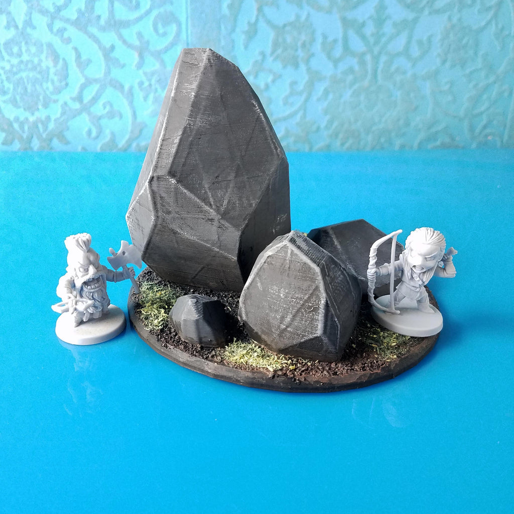 FREE - 3d Printed Rocks - Scatter Terrain (.stl file) – Xykit