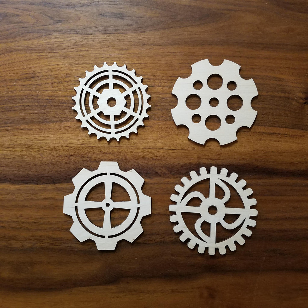 Steampunk Gear Coasters - 12 Designs (digital download) – Xykit