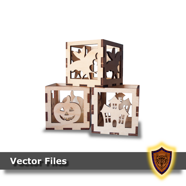 Laser Cut - Fall Halloween Luminaries - 3 designs - (Digital Download ...