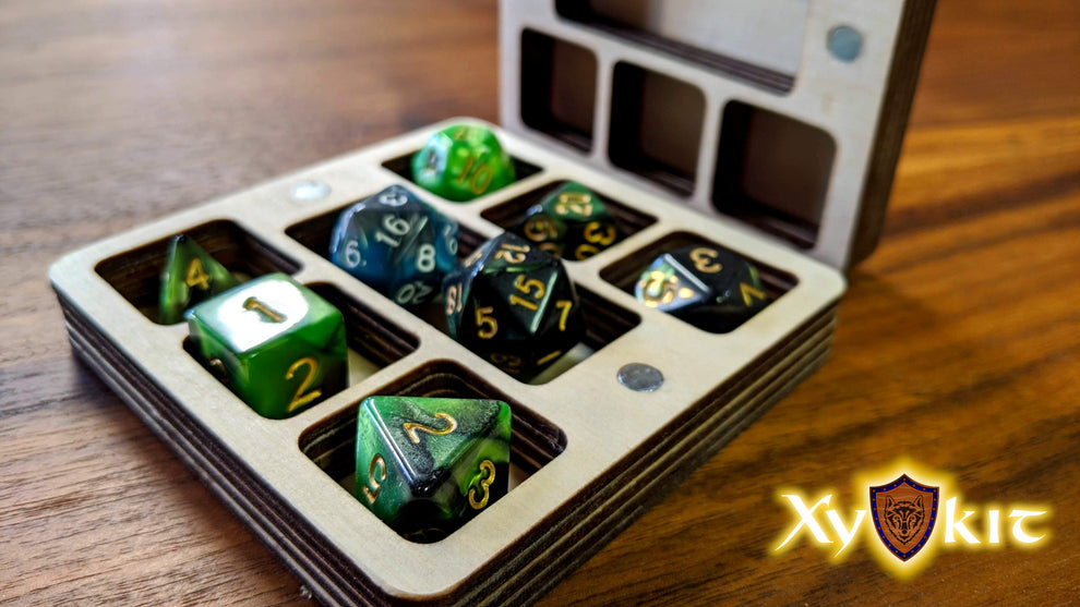 Square Dice Box with hand-drawn engravings - Vector Files (Digital Dow ...