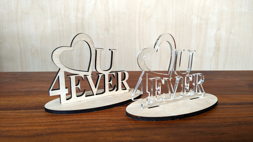 Love You Table Signs - 3 Designs - 3mm and 6mm (digital download) – Xykit