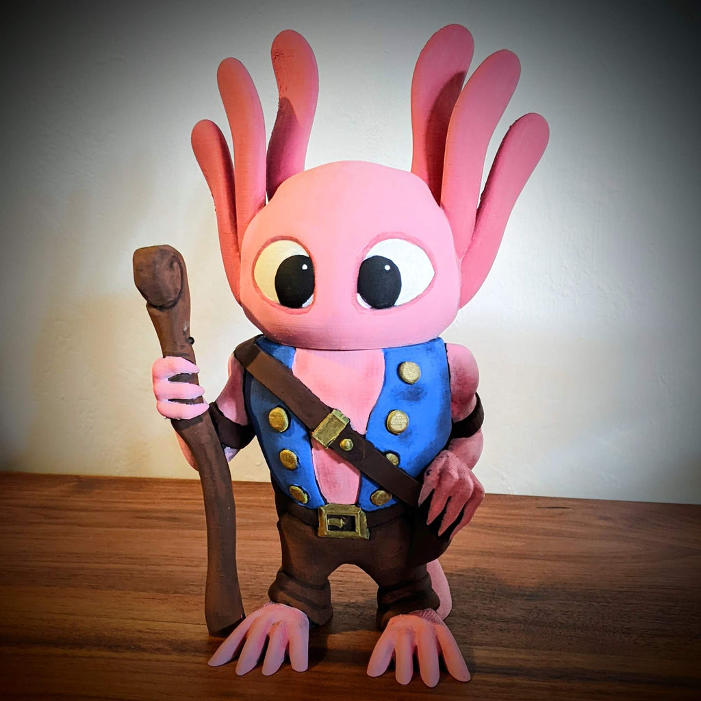Axolotl "Axle" Animal Companion - 3D print files – Xykit