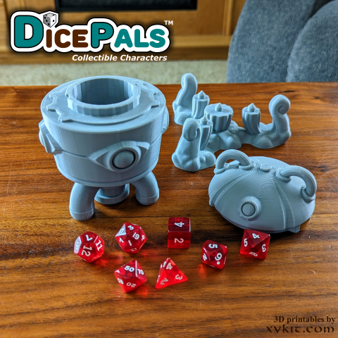 SCR-4P Robot Dice Pal - series 1 - 3D print files – Xykit