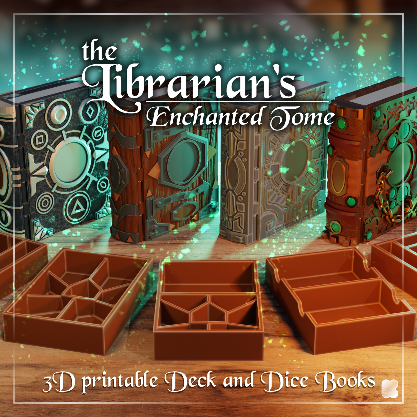 The Librarian's Enchanted Tome - 3D printable tabletop storage books ...
