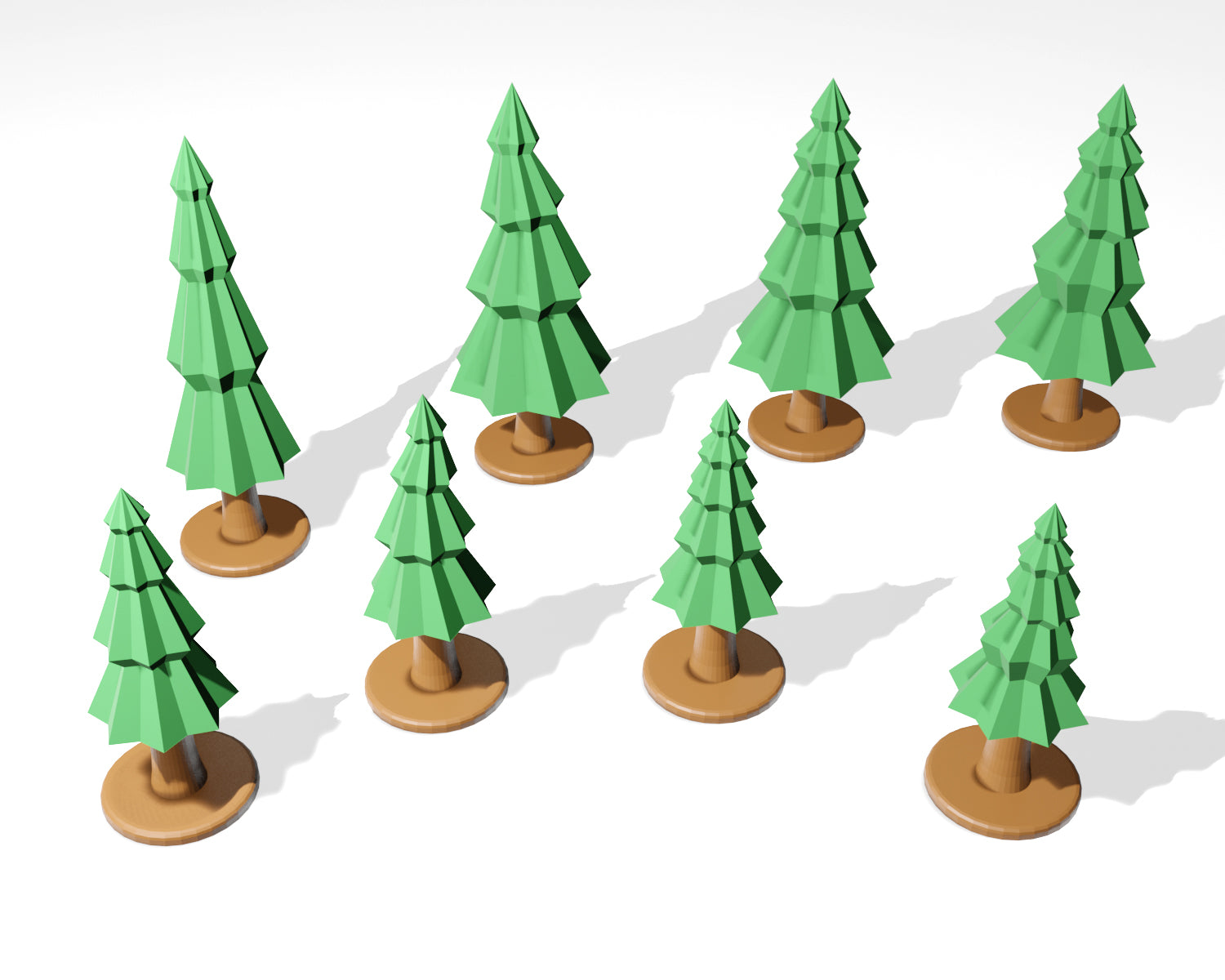 3D Printable Pine Trees - (support-less) Scatter Terrain (.stl file ...
